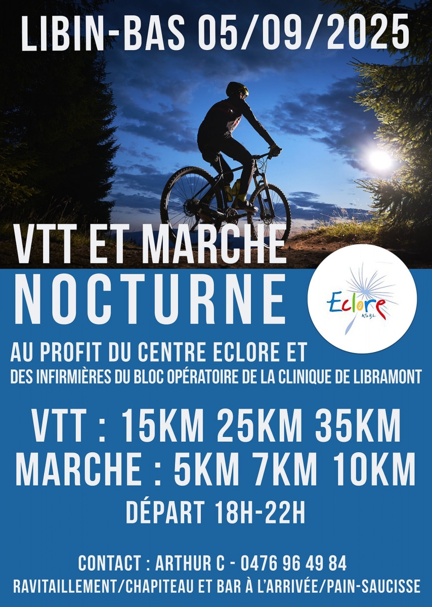 VTT et marche nocturne à Libin-Bas | Commune de Libin